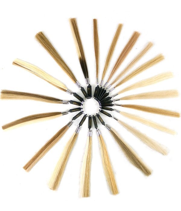 Color Chart- Human Hair Color Ring For BLonde Shades - UniWigs ...