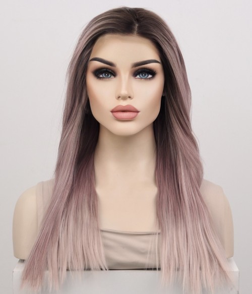 Aloy Medium Length Long Straight Synthetic Lace Front Wig Uniwigs