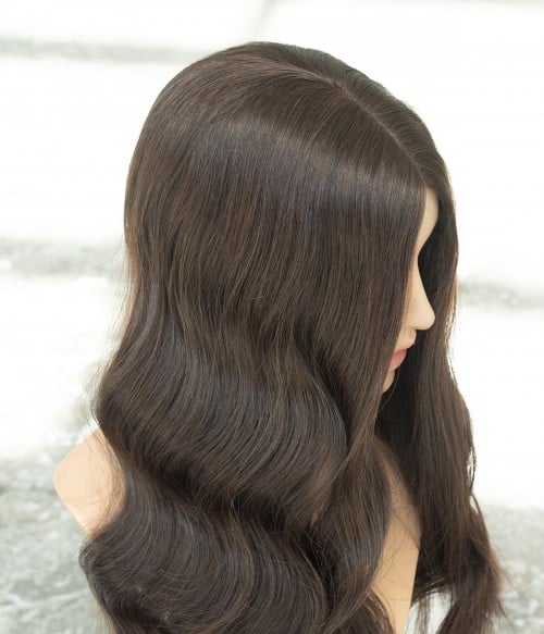 UniWigs Aura Upgrade | 7.5"x7.5" Skin Top Hair Topper | Layered