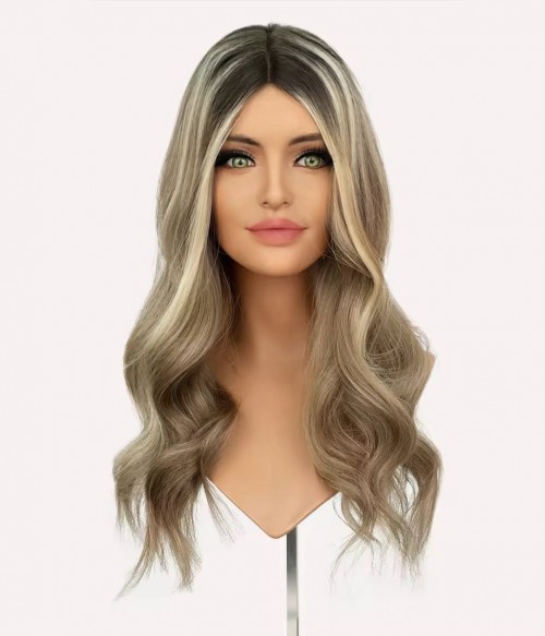 7"x8" Courtney | Mono Part | Middle Part Remy Human Hair Topper ...