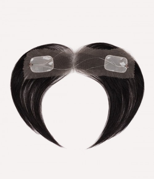 1.5" x 11" Evelyn Ultra-Breathable Full Lace Human Hair Hairline Topper with Halo Wire | 10 ...