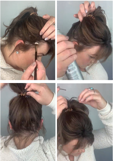 How to Make a High Messy Ponytail with a Hair Topper?